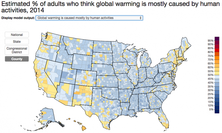 Yale Climate Opinion Map - Inside Climate News