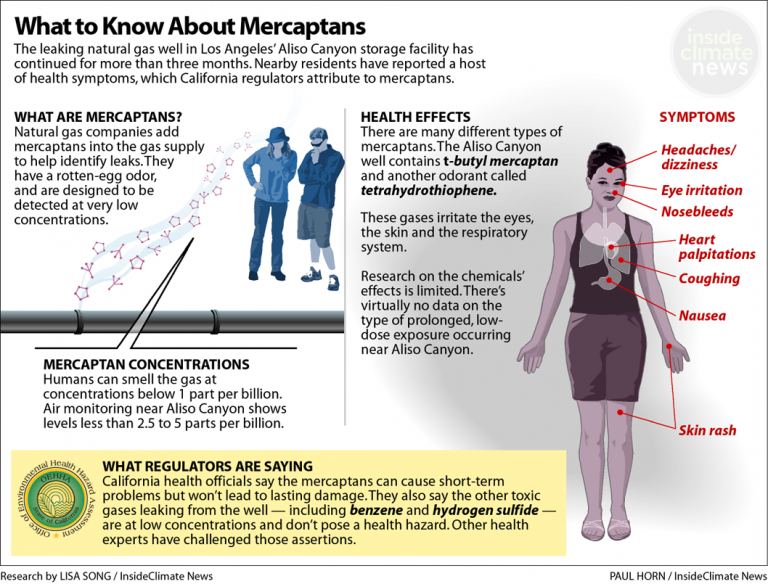 Mercaptans in Methane Leak Make Porter Ranch Residents Sick, and Fearful - Inside Climate News