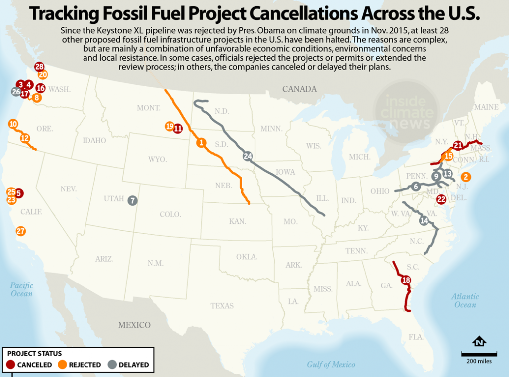 It's Not Just Dakota Access. Many Other Fossil Fuel Projects Delayed or ...