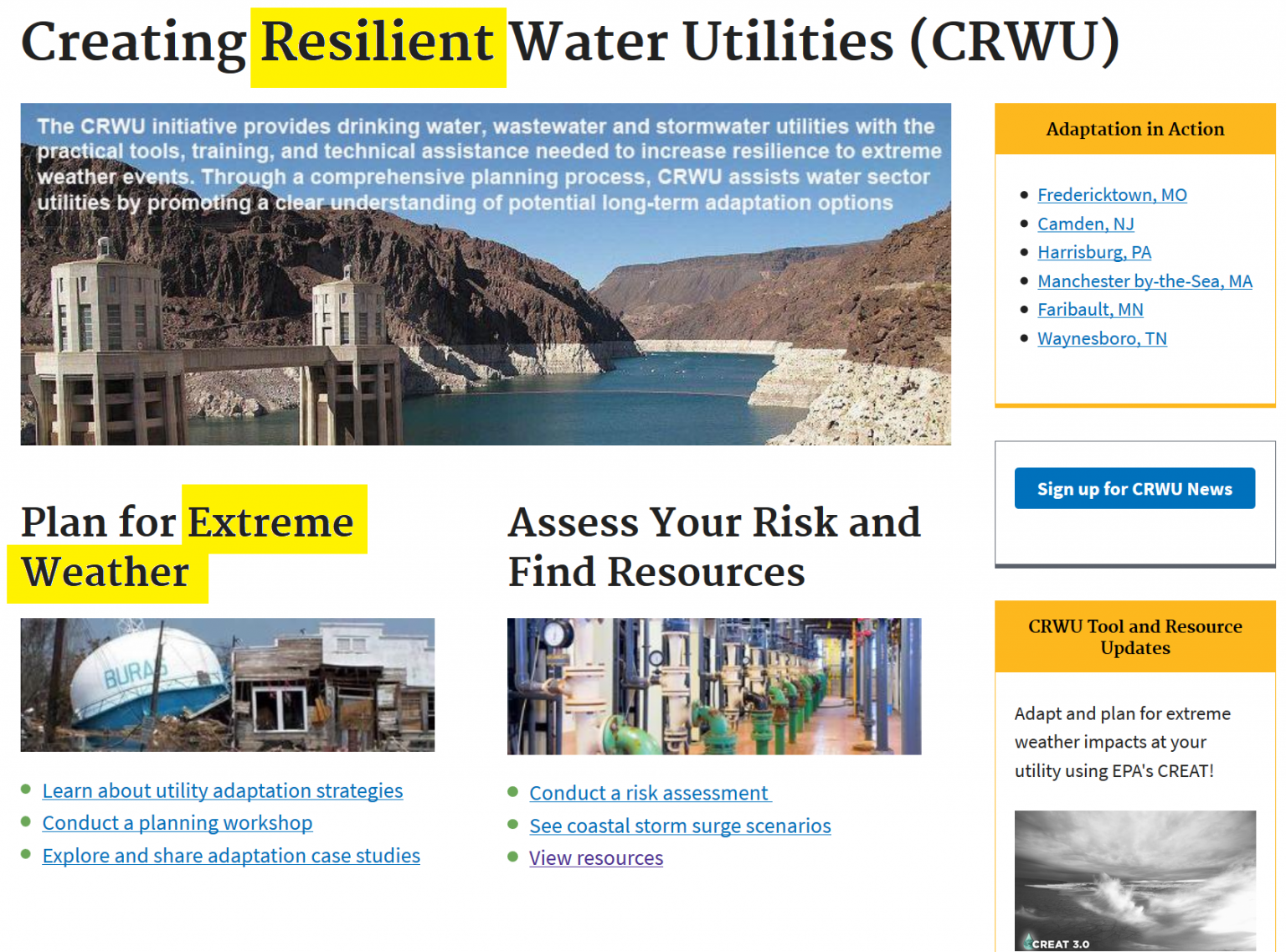 EPA Removes Mentions of 'Climate Change' in Water Utilities Program ...