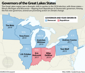 Map: Governors of the Great Lakes States - Inside Climate News