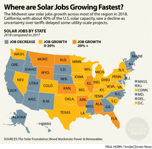 Map: Where Are Solar Jobs Growing Fastest? - Inside Climate News