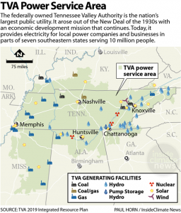 MAP: TVA's Power Plants and Service Area - Inside Climate News
