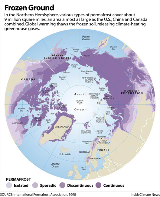 Map Frozen Ground Inside Climate News
